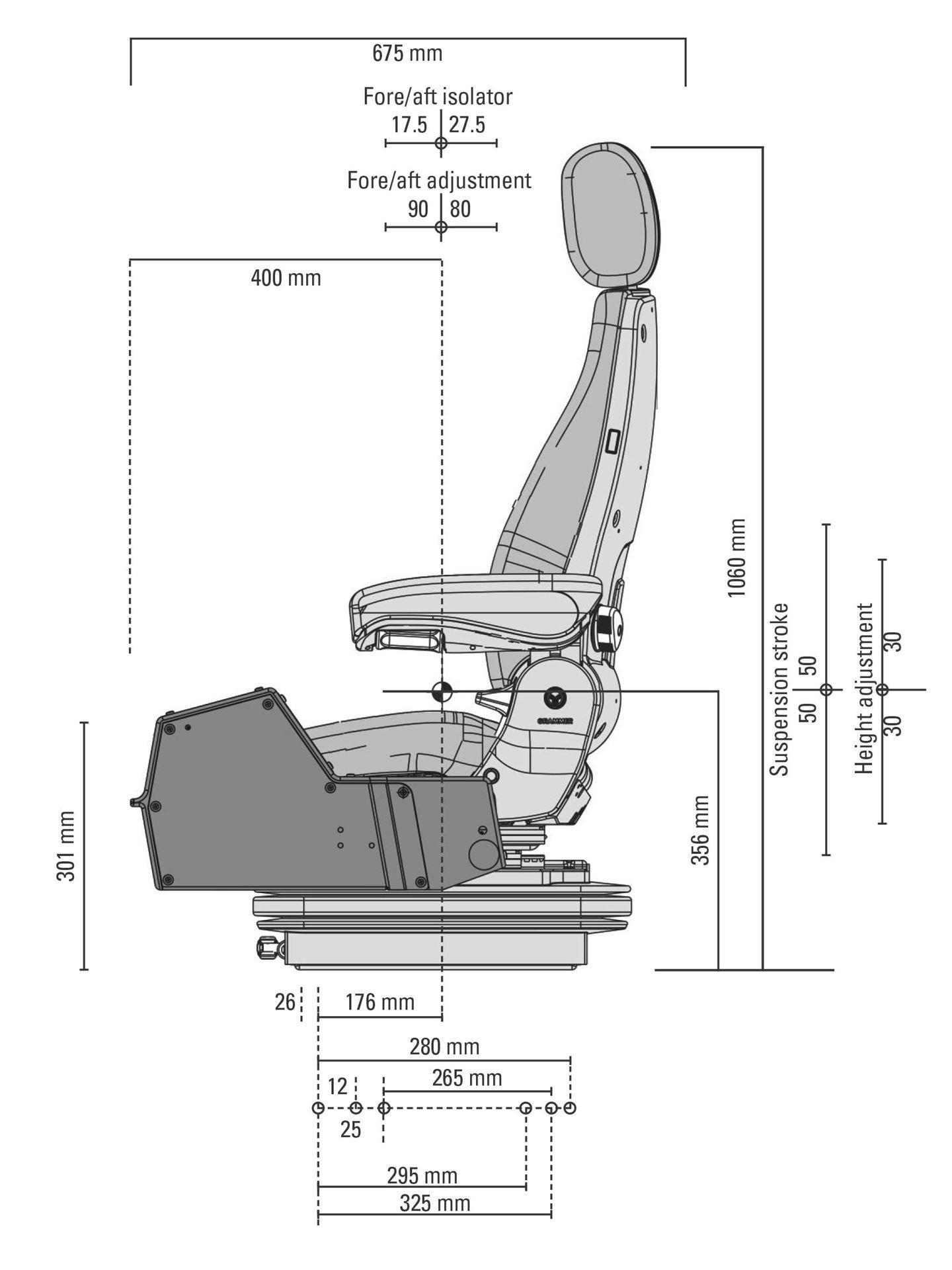 Grammer Actimo M Seat. Grammer Seating UK