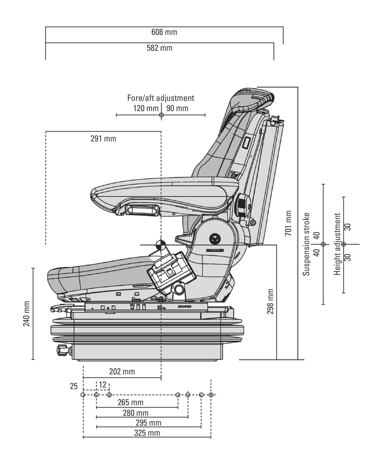 Grammer Maximo M Seat. Grammer Seating UK