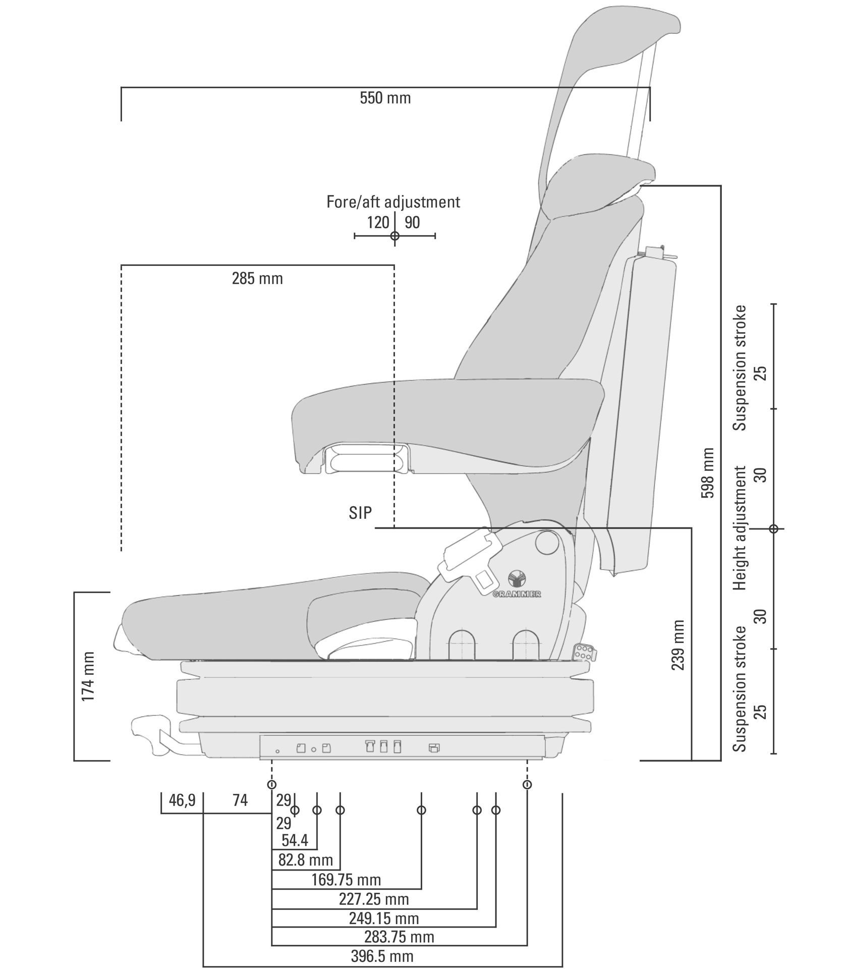 Grammer Primo Professional S Seat. Grammer Seating UK
