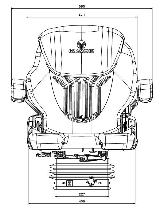 Grammer Compacto Basic M Seat. Grammer Seating UK