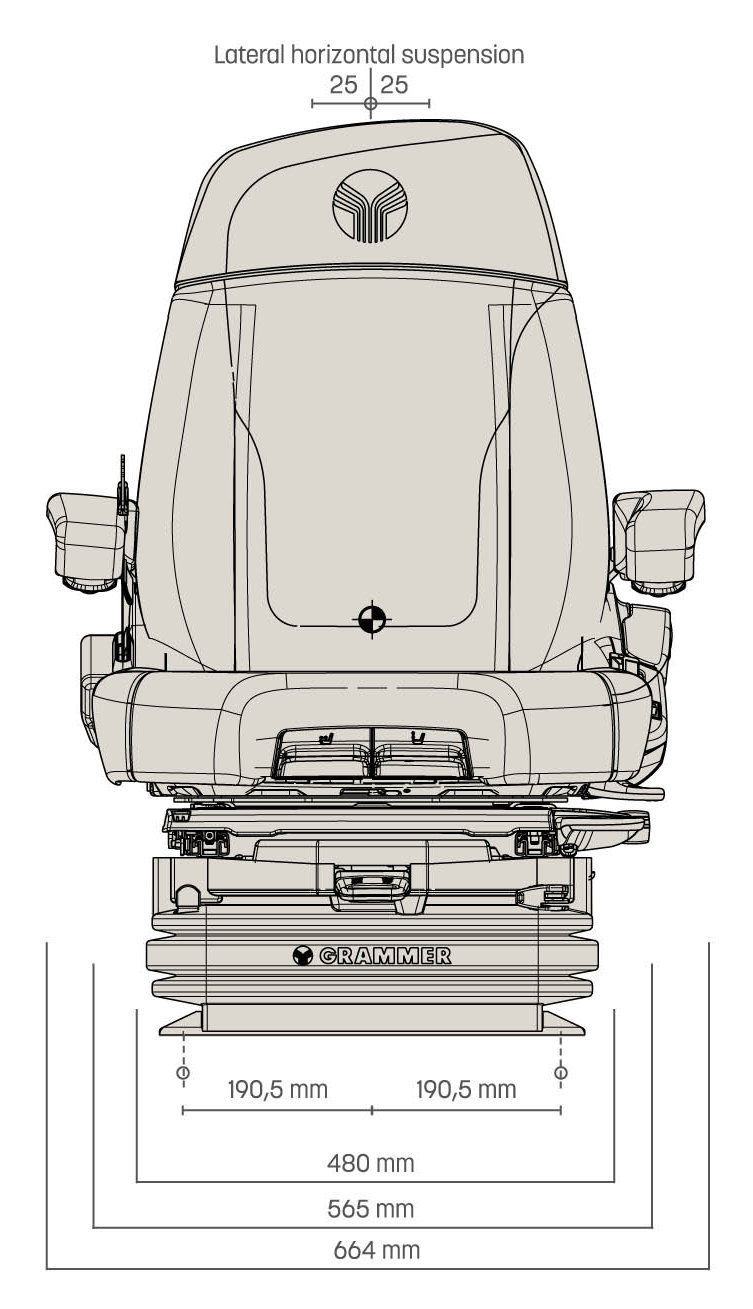 Grammer Maximo XT Dynamic Plus Seat. Grammer Seating UK